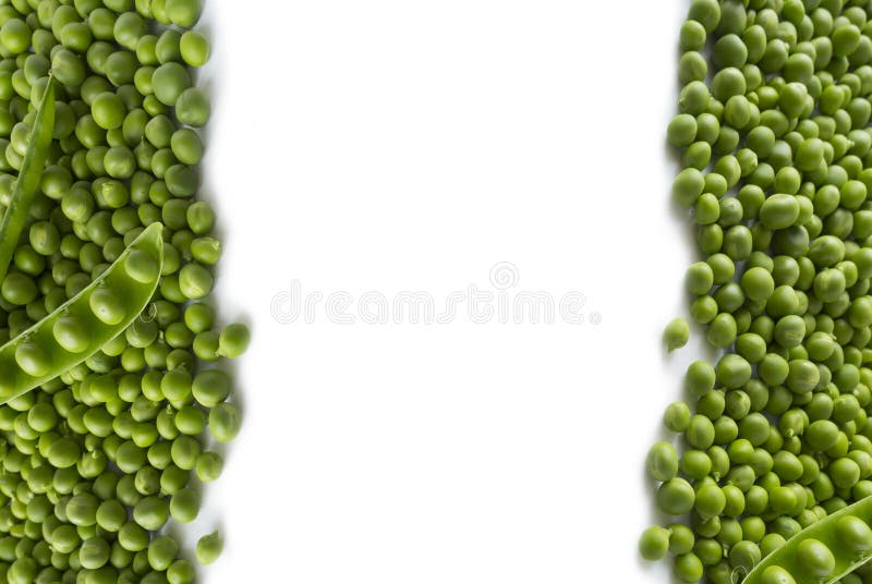 Green peas border stock image. Image of organic, nutrition - 19462035