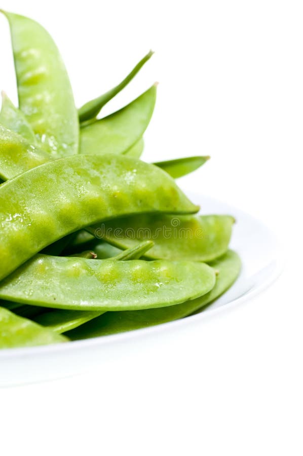 Green Peas on Plate Close Up Stock Photo - Image of native, vegetables ...