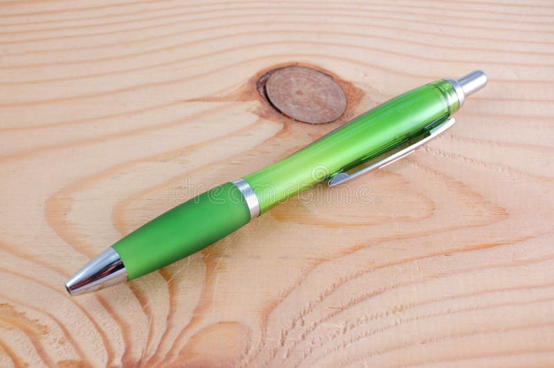 Green pen stock image. Image of education, exhibition - 10765537