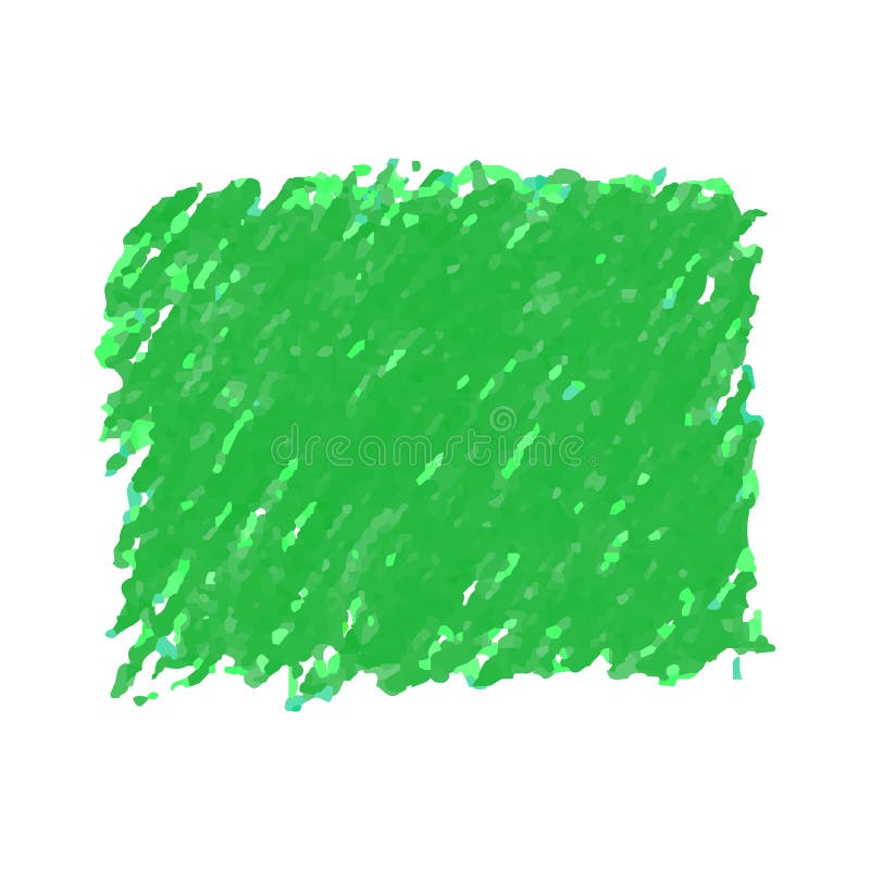 Green Pen Scribble Texture Stain Isolated on White Background Stock ...