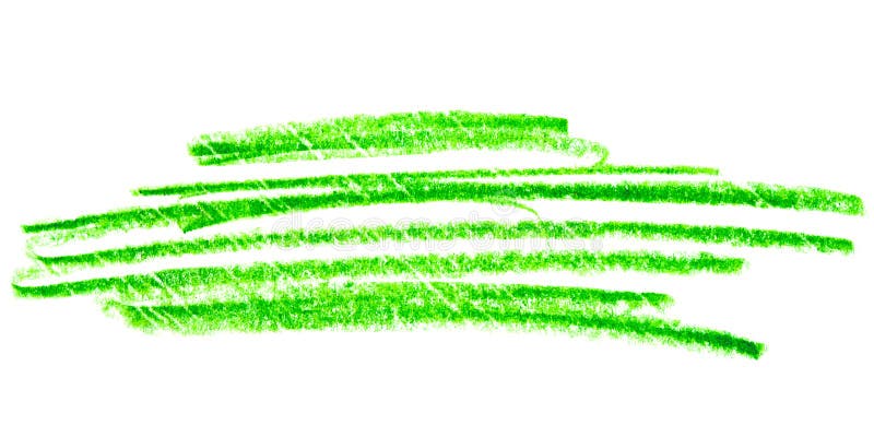 Green Pencil Hatching on a White Background. Stock Photo - Image of ...