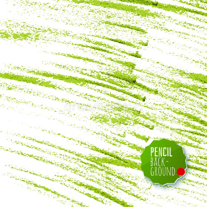Green Pencil Strokes Abstract Background Stock Vector - Illustration of ...