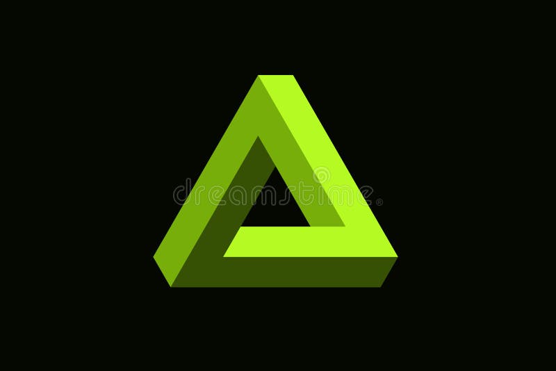 Graphic Impossible Shapes. Circle, Square and Triangle Symbols with ...