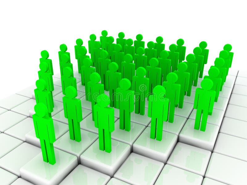 Green people stock illustration. Illustration of cooperation - 19110313
