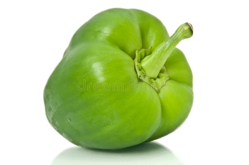 Green pepper. stock image. Image of fresh, bell, isolated - 16835957