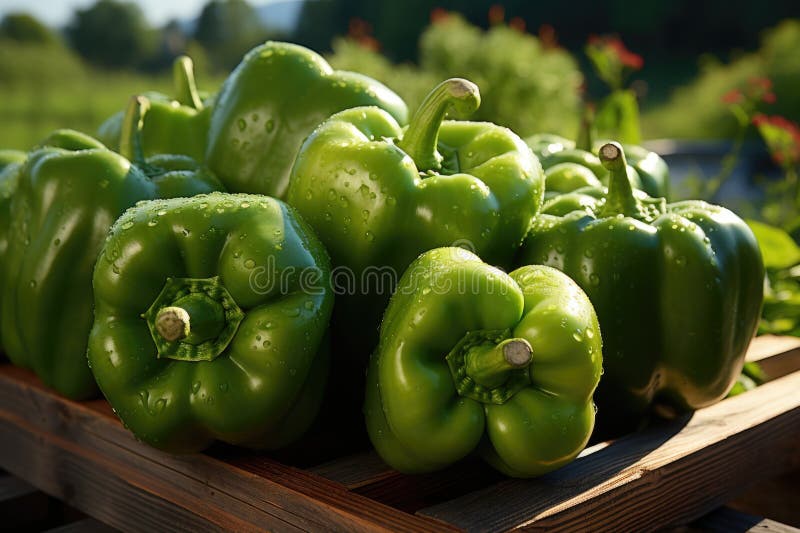 Green Pepper, Pepper or Isolated Capsicum, Healthy Vege Stock ...