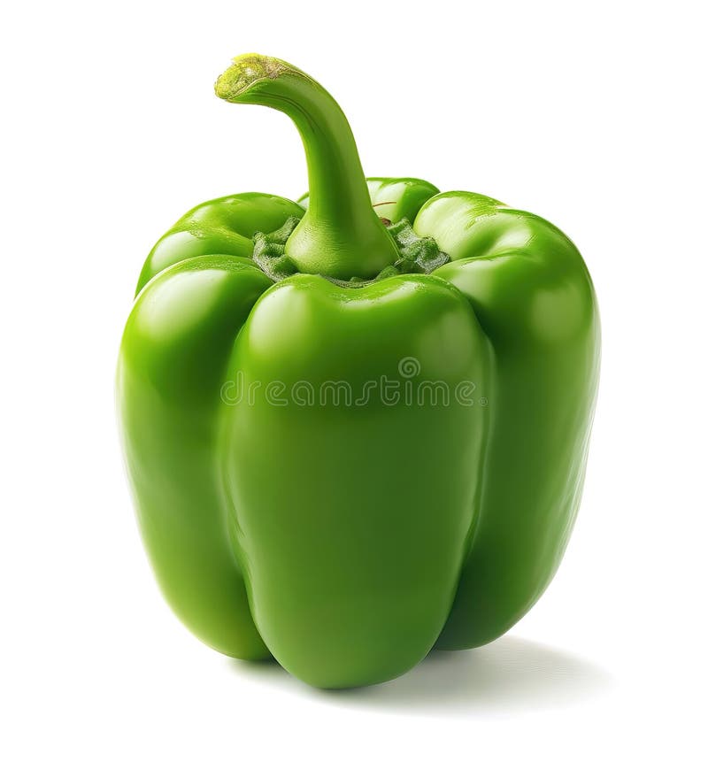 Green pepper isolated stock illustration. Illustration of natural ...