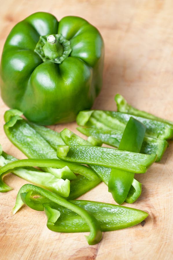 Green Pepper Vegetable stock image. Image of fresh, sliced - 23497385