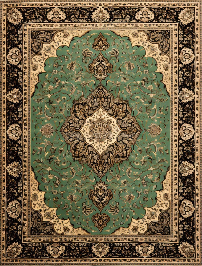 Persian Carpet Icon in Black Style Isolated on White Background. Arab ...