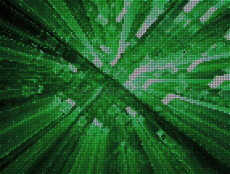 Green Perspective Background with Light Effects - 3d Illustration Stock ...