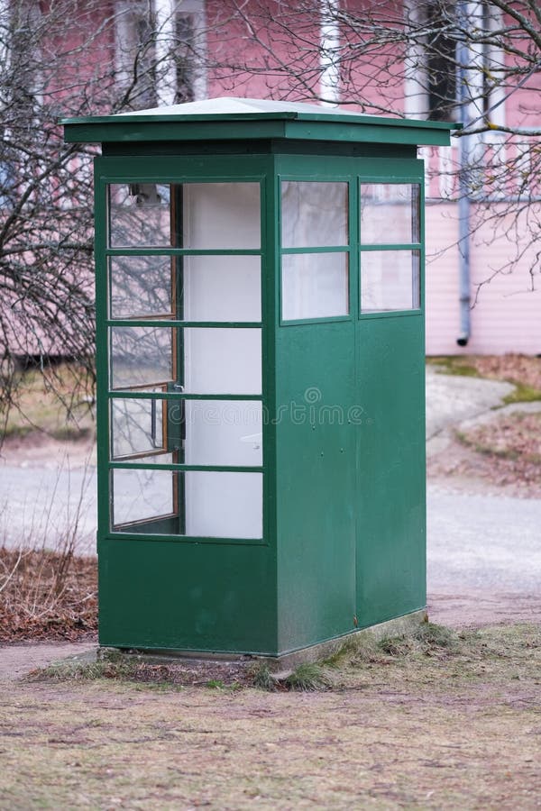 Green phone booth stock photo. Image of windows, phone - 360580330