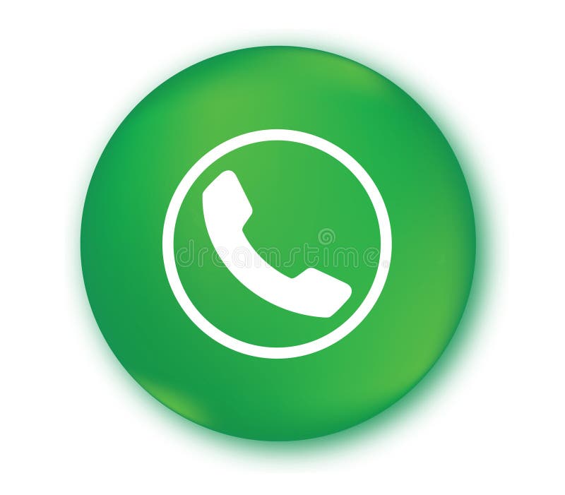 Green and Red Phone Icon stock illustration. Illustration of ...