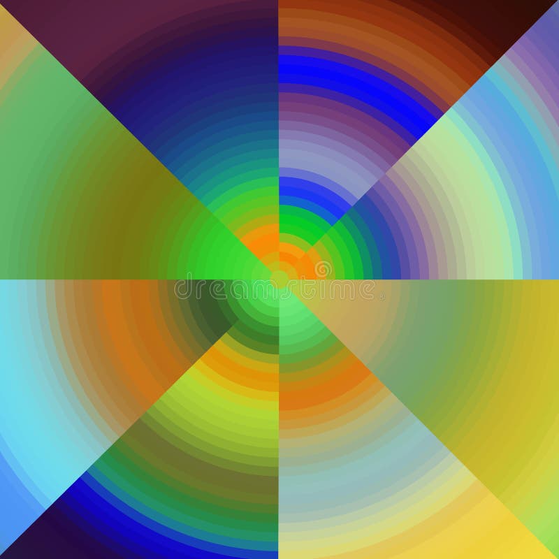 Green Phosphorescent Red Orange Circular Pixel Circle Shapes, Glass ...