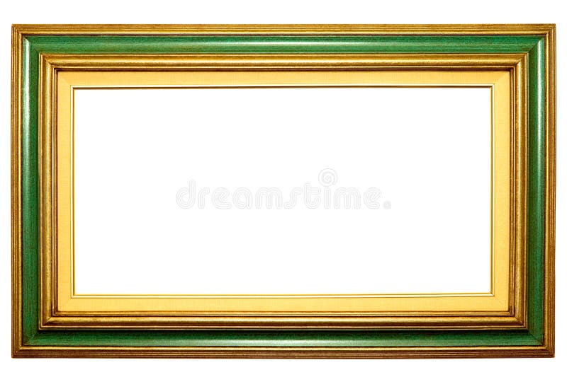 Green picture frame stock photo. Image of gild, display - 3970902