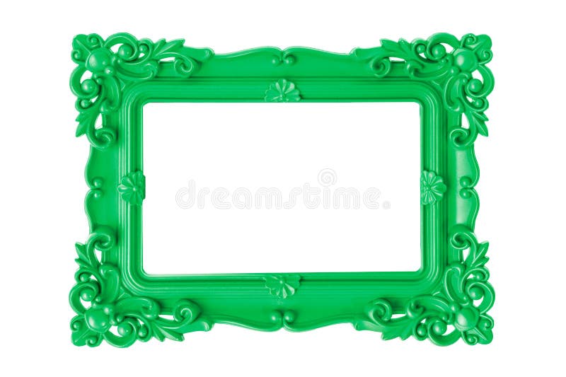 Green Picture Frame stock photo. Image of trendy, feminine - 95461080