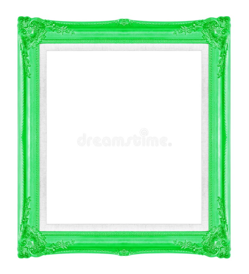 Green picture frame stock photo. Image of gild, display - 3970902