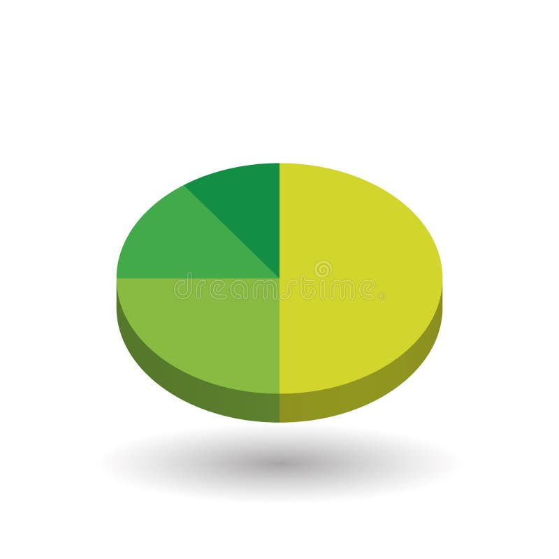 Green Pie Chart Design Element Stock Vector - Illustration of abstract ...