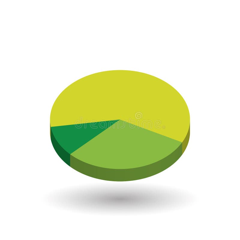 Green Pie Chart Design Element Stock Vector - Illustration of ...