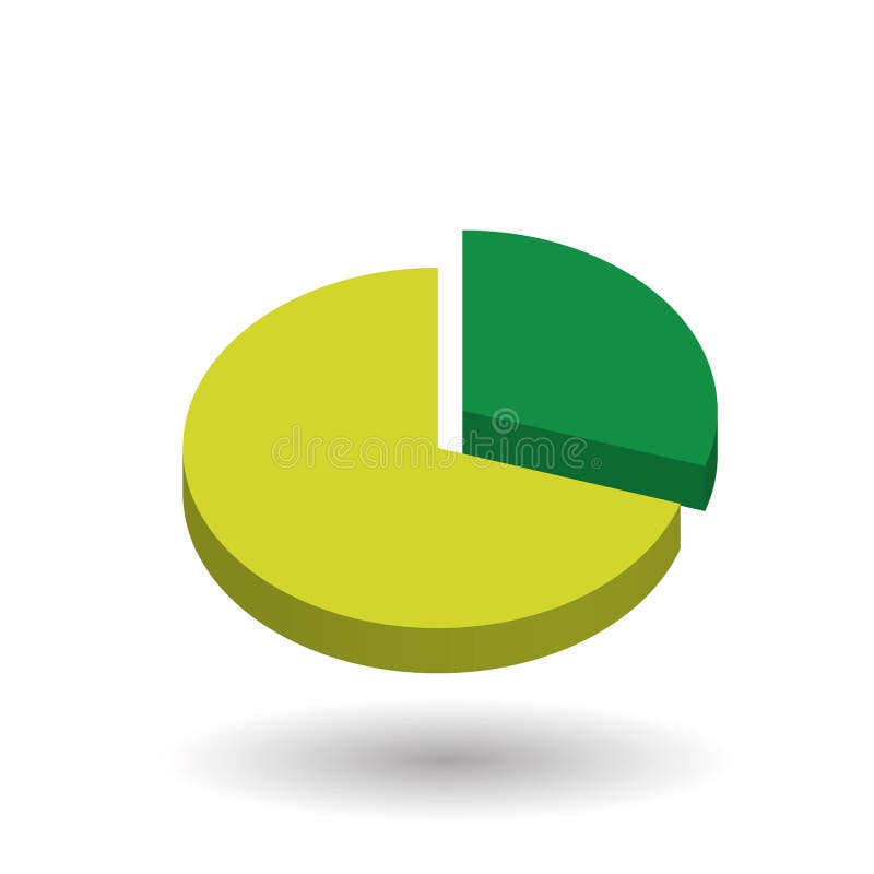 Green Pie Chart Design Element Stock Vector - Illustration of business ...