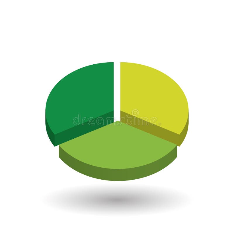 Green Pie Chart Design Element Stock Vector - Illustration of abstract ...