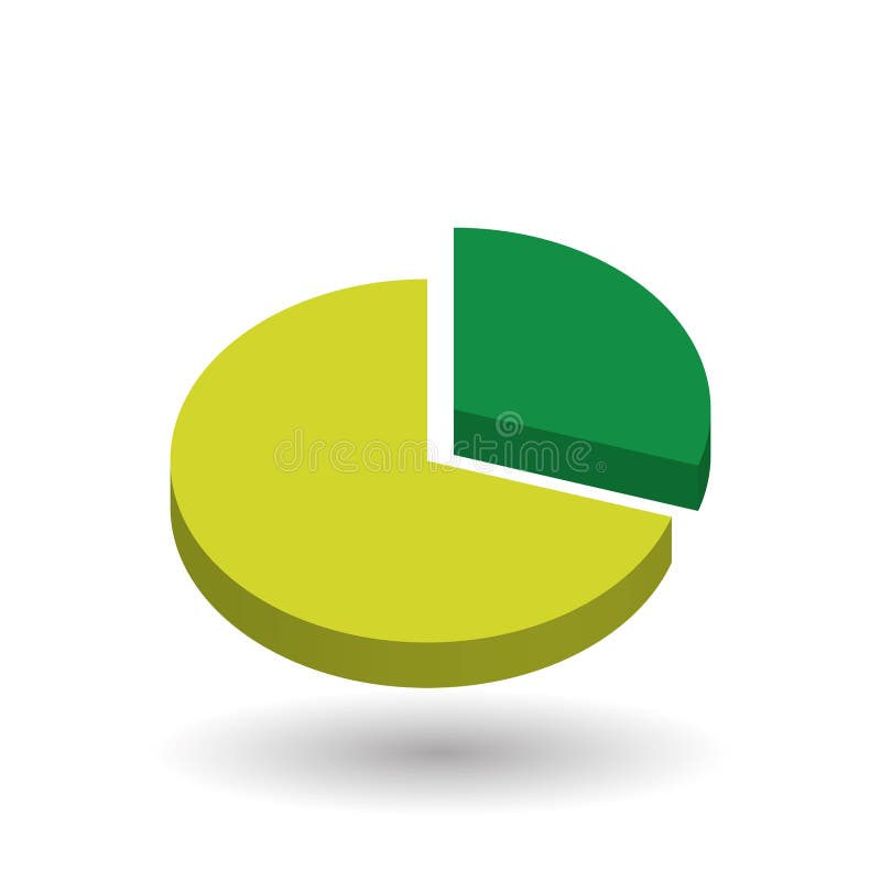 Green Pie Chart Design Element Stock Vector - Illustration of business ...
