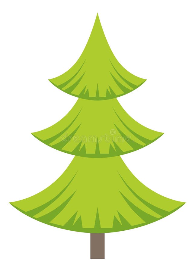 Pine icon. Woodland tree stock illustration. Illustration of leaf ...