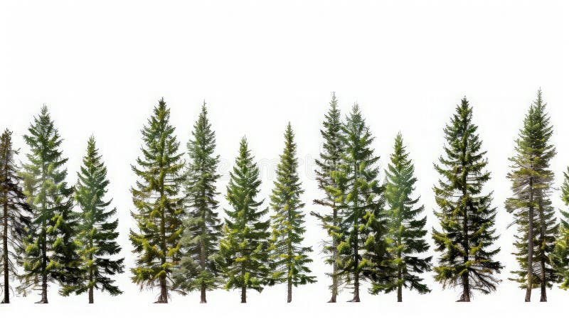 Green Pine Trees Line stock photo. Image of forest, nature - 329022498