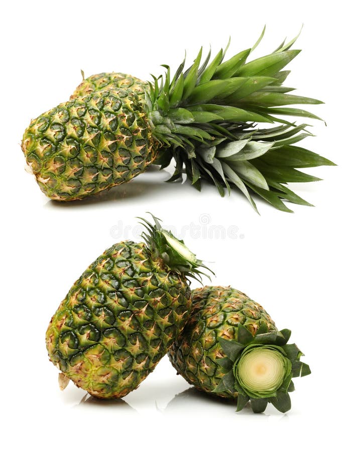 Green Pineapple stock image. Image of color, magnification - 41596971