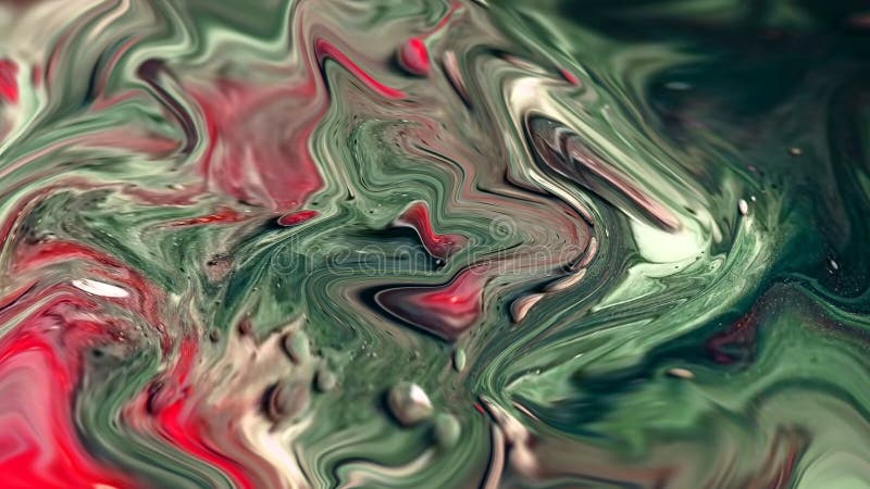 Green and Pink Abstract Liquid Metallic Reflection Color Gradient ...