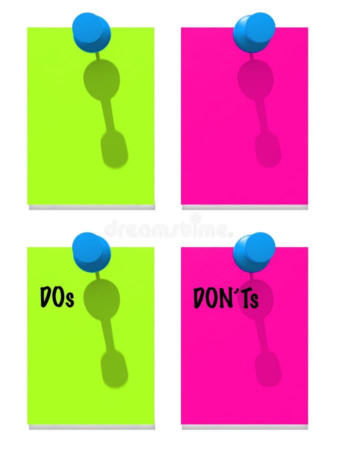 Green and Pink Notes with Pins Stock Illustration - Illustration of ...