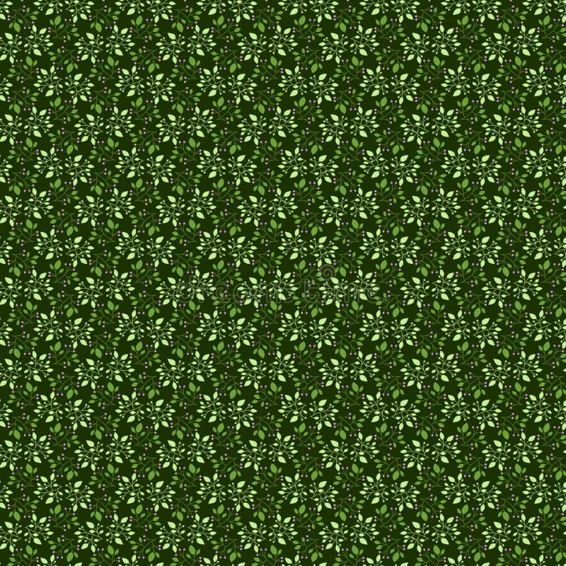 Green Pink Simple Tiny Floral, Fine Leaf Pattern Small Light Green ...