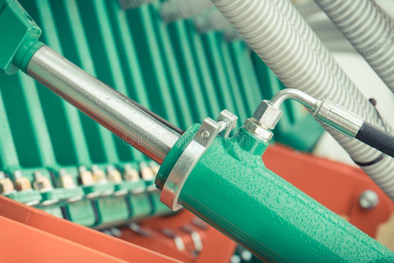 Green Piston or Actuator in Pneumatic or Hydraulic Machine. Technology ...