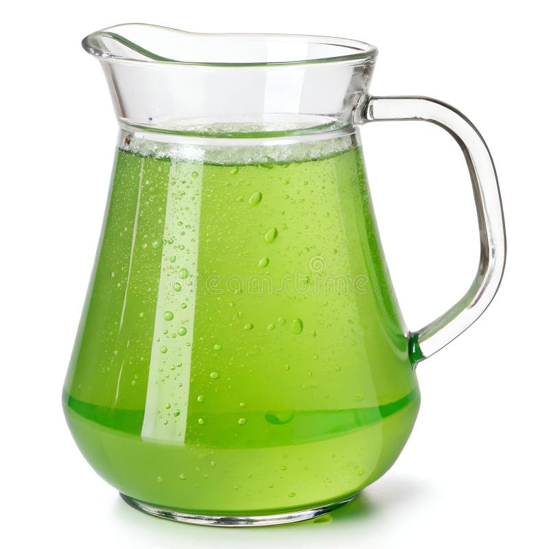Green Pitcher of Liquid stock illustration. Illustration of drinkware ...