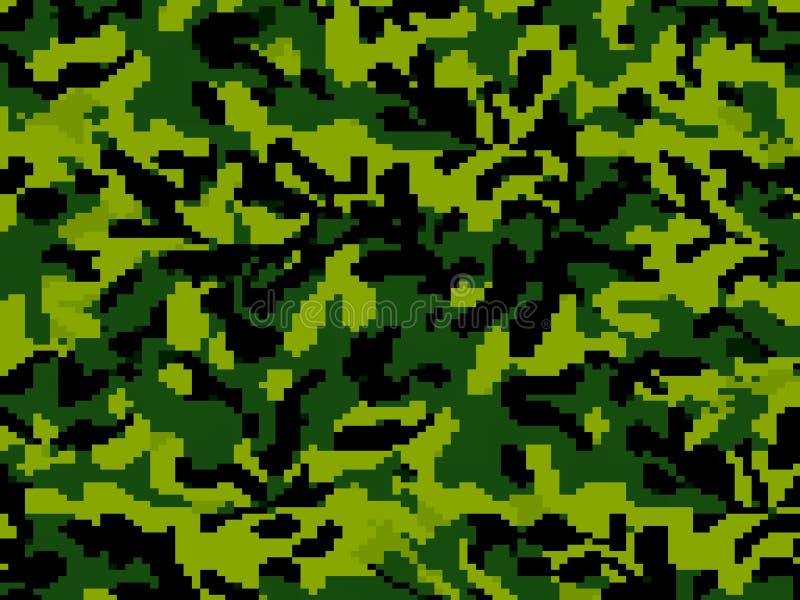 Pixel Art of Pattern with Abstract Leaves and Branches, Illustration ...