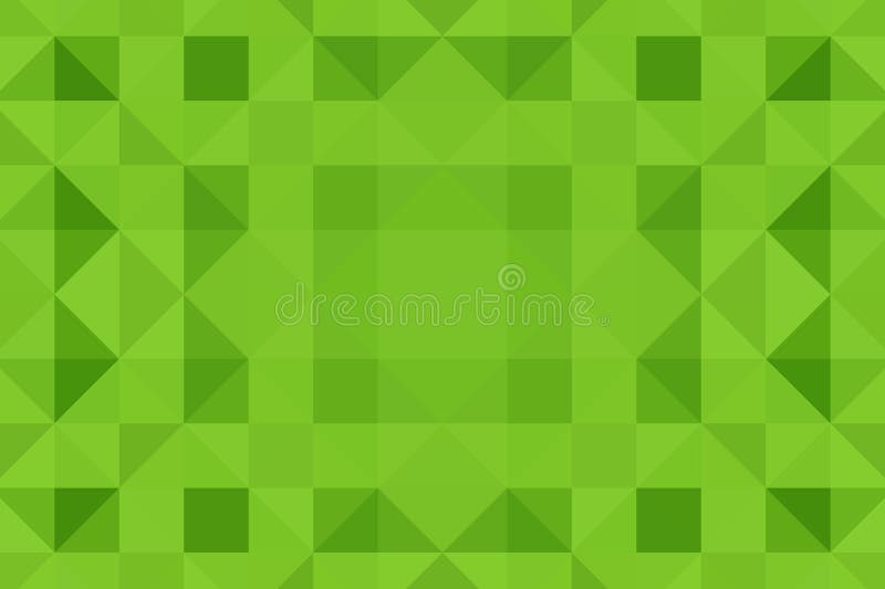 Green Pixel Background. Abstract Triangular Pixelation Stock ...