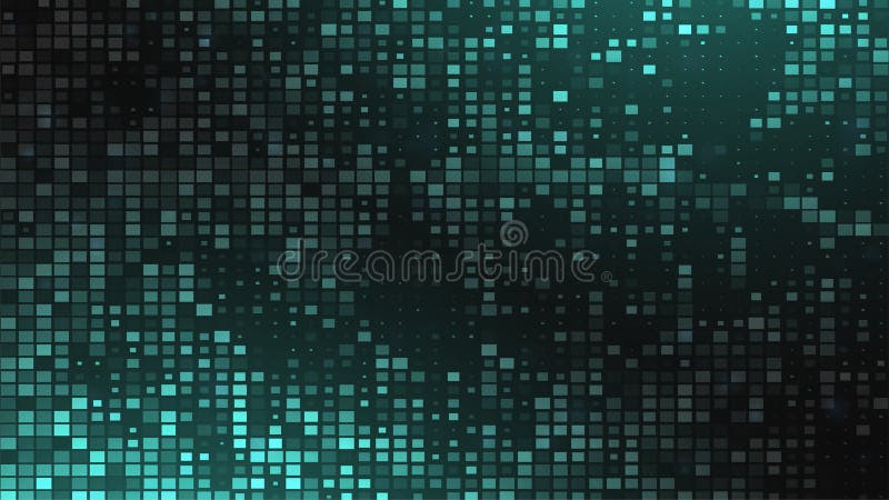 Green Pixel Background. Random Square Pattern on Gradient Backdrop ...