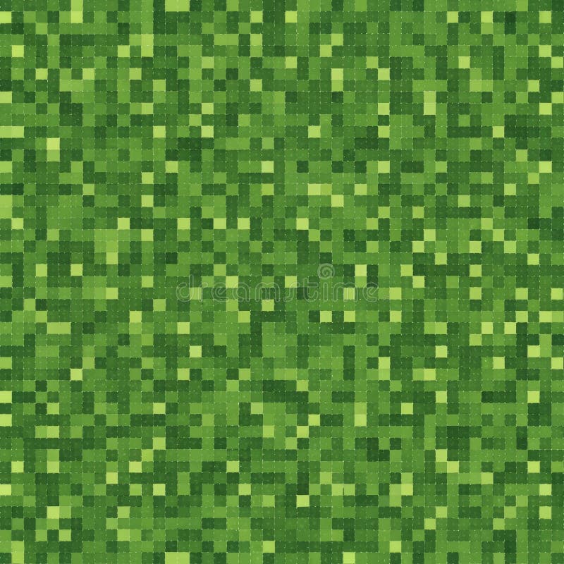 Green Pixel Mosaic Abstract Square Pattern Composition, Nature Inspired ...