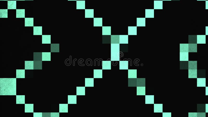 Green Pixels Pattern in 8 Bit on Black Gradient Stock Video - Video of ...