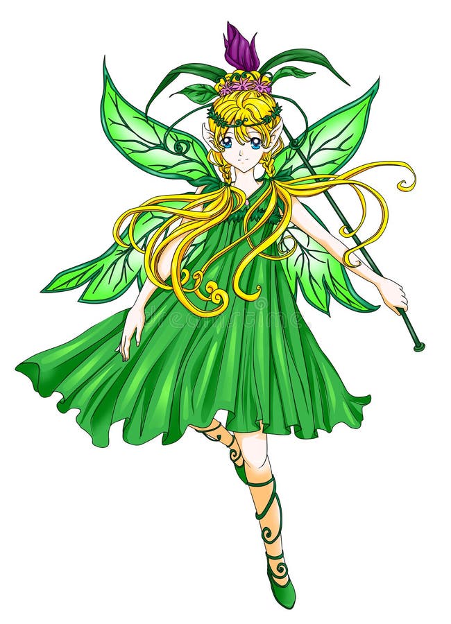 Green Fairy Absinthe stock vector. Illustration of booze - 3695630