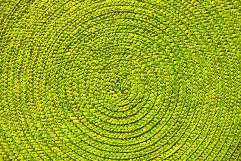 Green Place Mat Wicker Texture Stock Image - Image of place, backdrop ...