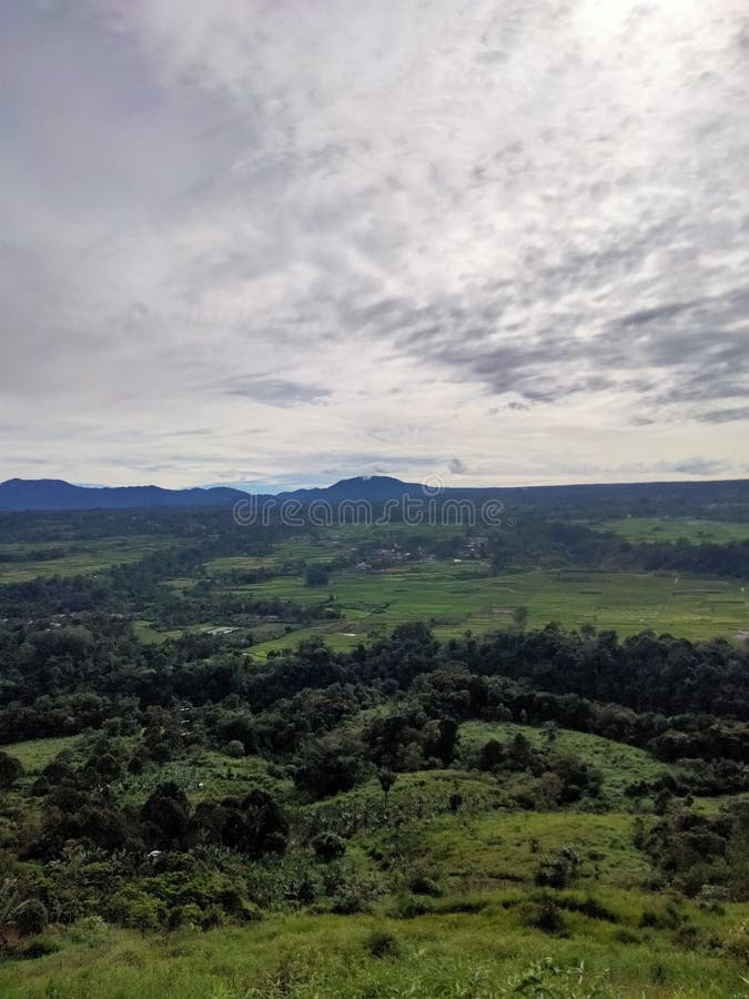 Green Place in Sumatera Utara Stock Image - Image of plain, mountain ...