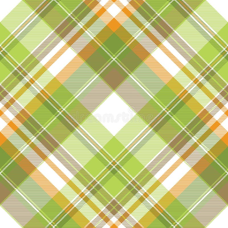 Green Plaid Fabric Texture Seamless Pattern Stock Vector - Illustration ...