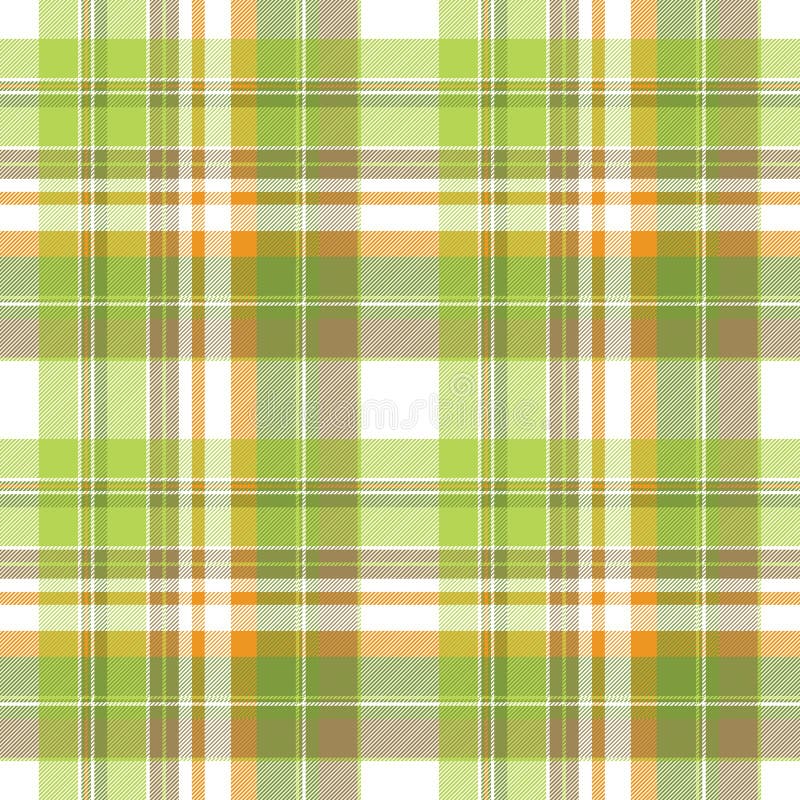 Green Plaid Fabric Texture Seamless Pattern Stock Vector - Illustration ...
