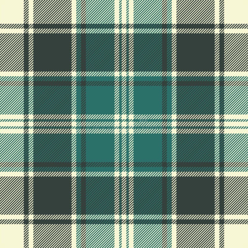 Green Plaid Fabric Texture Seamless Pattern Stock Vector - Illustration ...