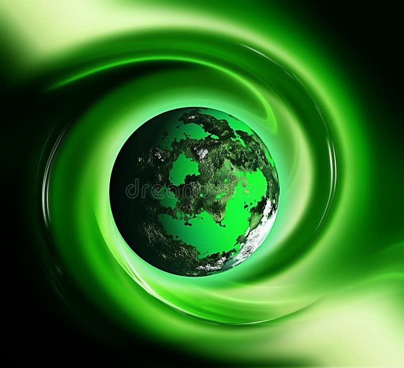 Green planet stock illustration. Illustration of geography - 22571085