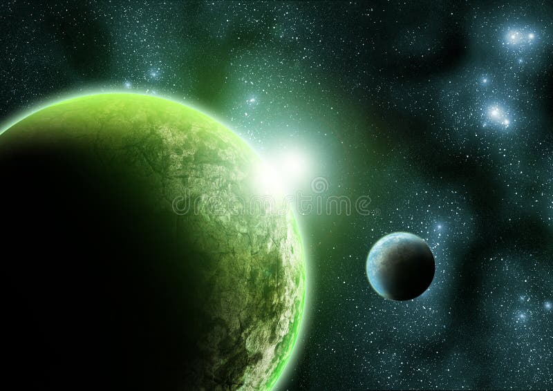 Green planet stock illustration. Illustration of global - 11989701