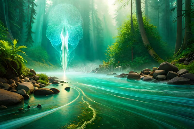 Green Planet Concept - Green Tree in Ptotecting Shell with Sunshine ...