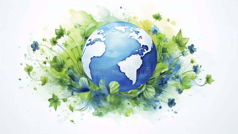 Green Planet Earth with Grass Green Earth Globe Green Planet Earth ...