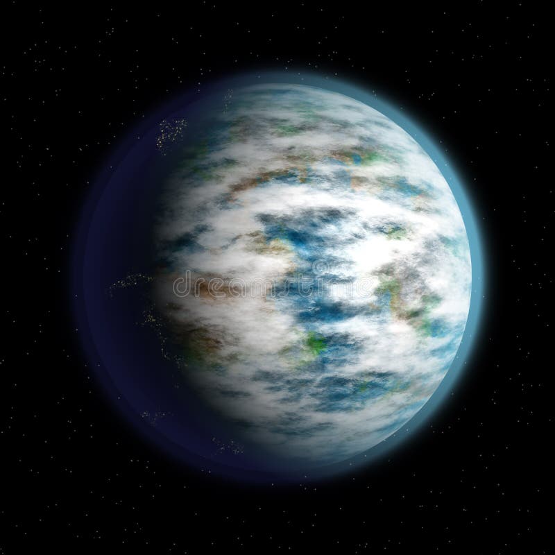 Green Planet - Enviromental Future Concept Stock Illustration ...