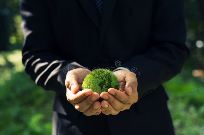 Green Planet in Your Hands. Save Earth Stock Photo - Image of business ...